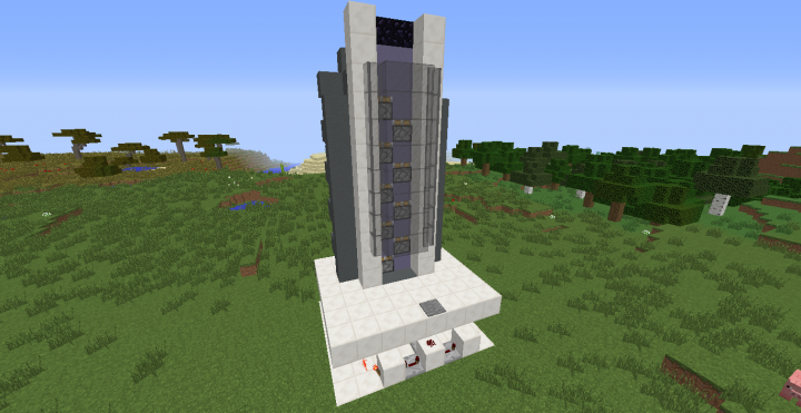 Simple Piston Elevator Minecraft Map