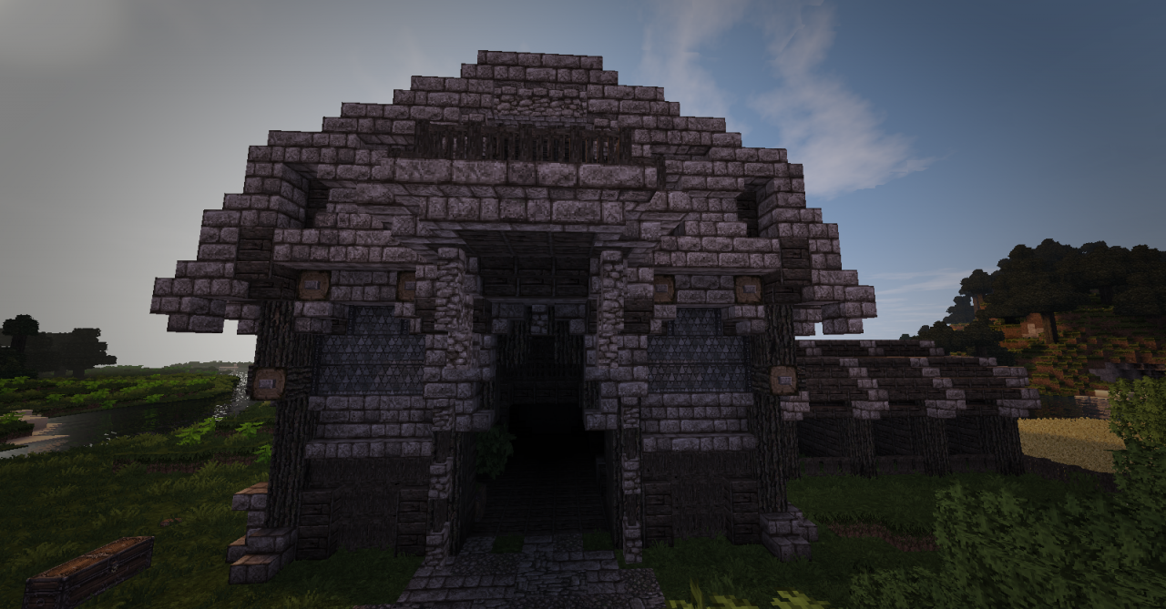 Medieval Barn Schematic Minecraft Map