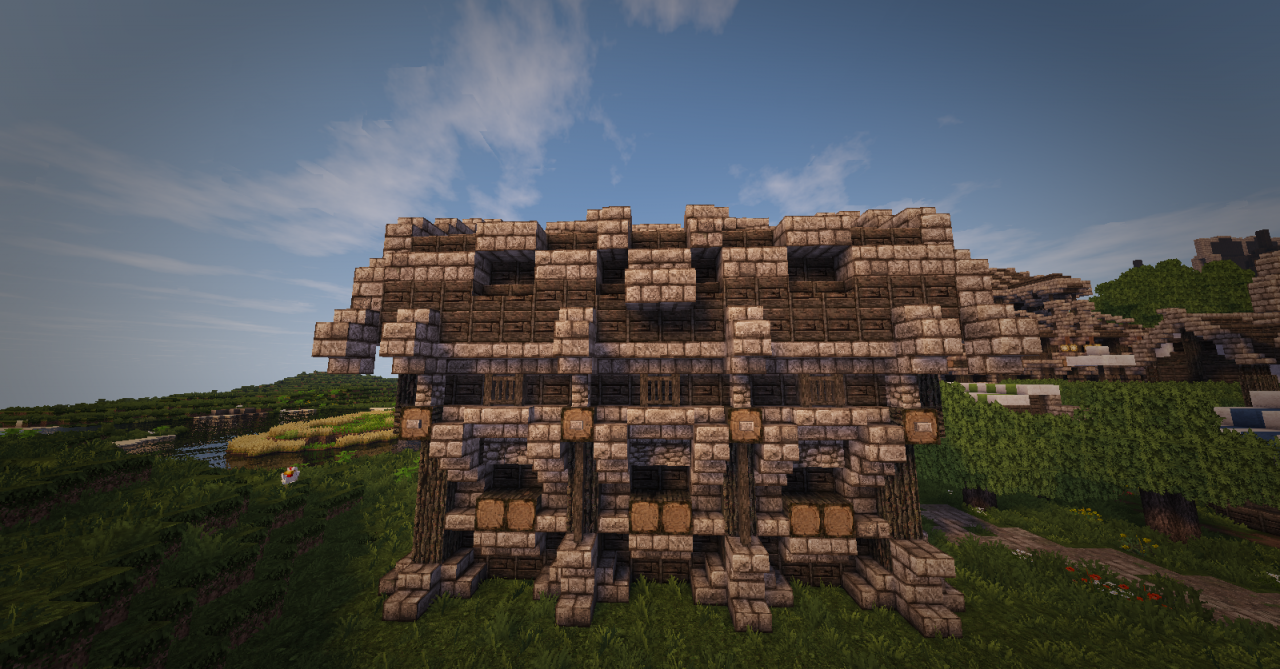 Medieval Barn Schematic Minecraft Map