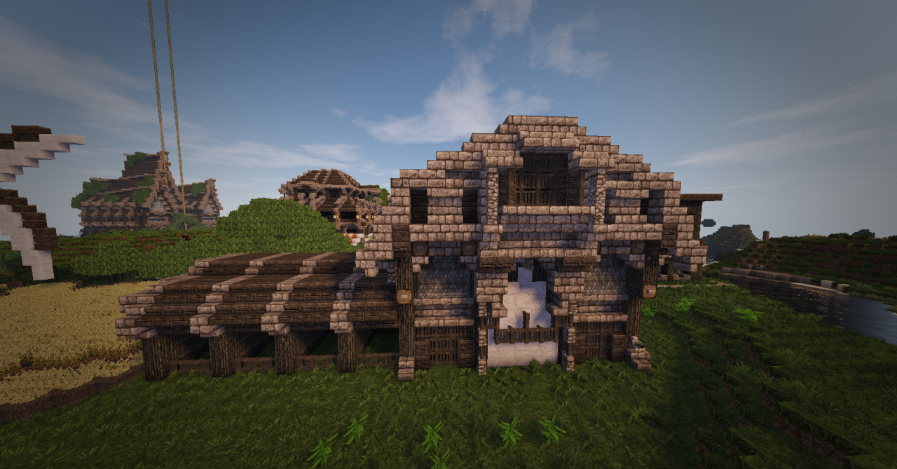 Medieval Barn Schematic Minecraft Map