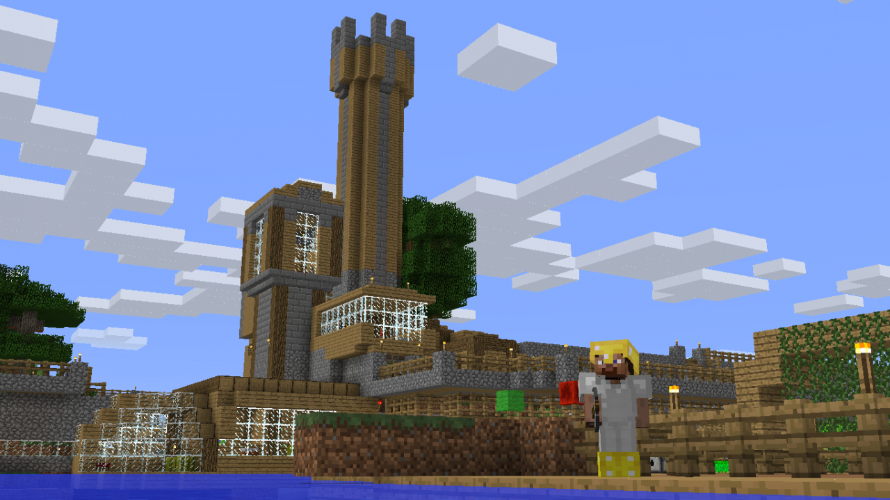 Water-Land base: Survival World Minecraft Map