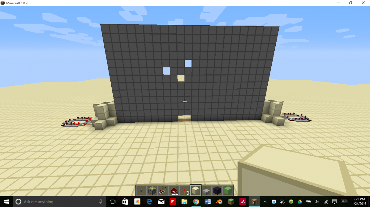 Automatic Rebuilding Wall Minecraft Map