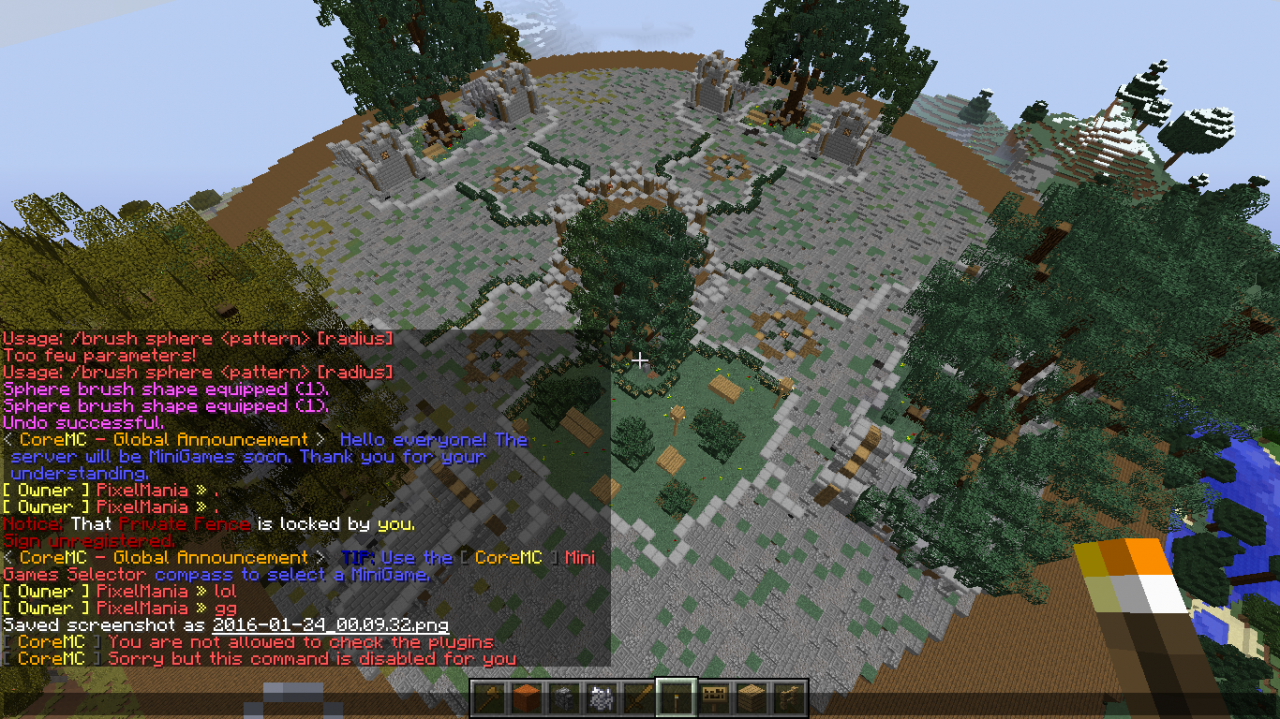 CoreMC MiniGames Spawn By PixelMania Minecraft Map