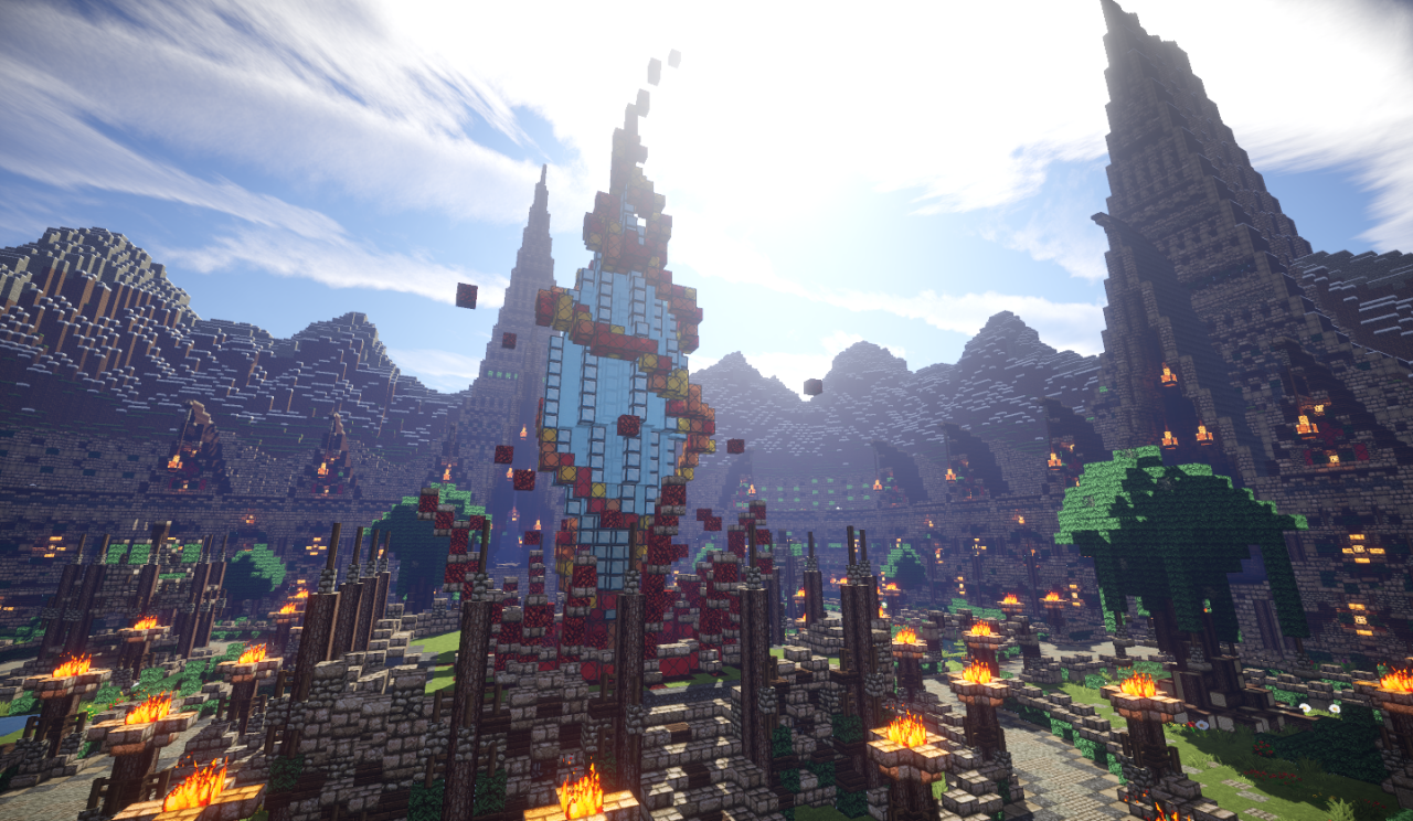 Flaming Diamond [Spawn] Minecraft Map