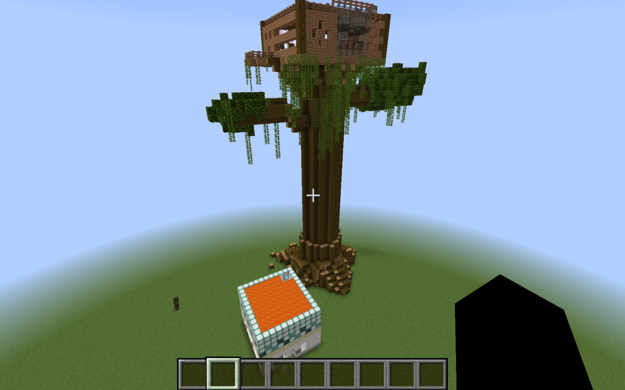 burning tree house Minecraft Map
