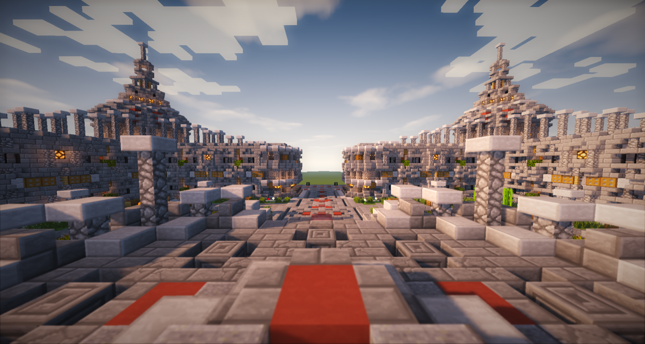 Courtyard | Survival Spawn Minecraft Map