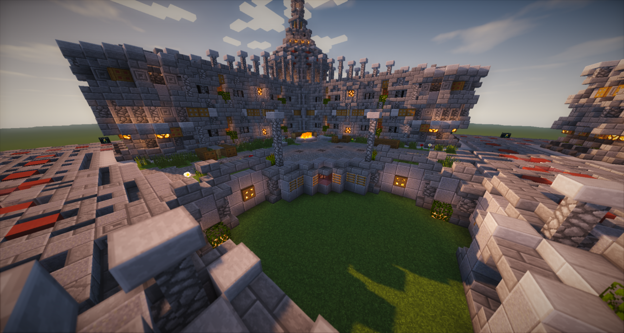 Courtyard | Survival Spawn Minecraft Map