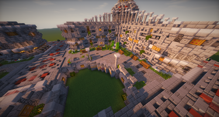 Courtyard | Survival Spawn Minecraft Map