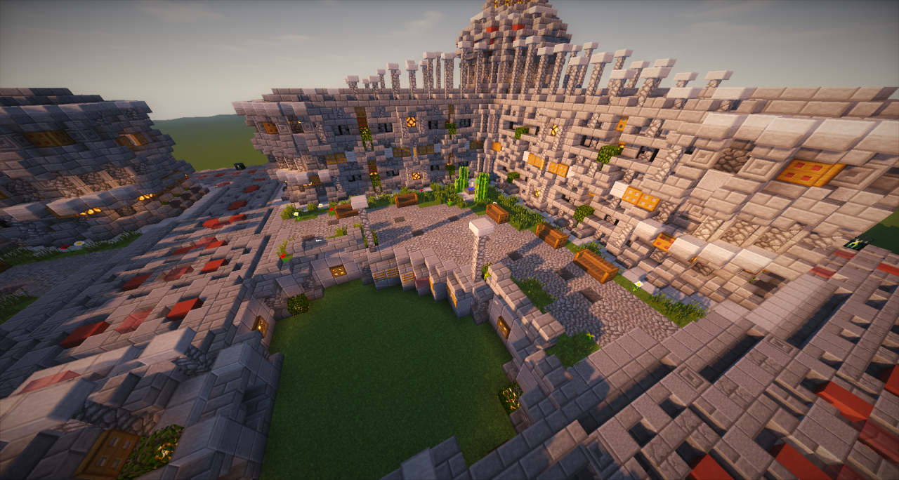 Courtyard | Survival Spawn Minecraft Map