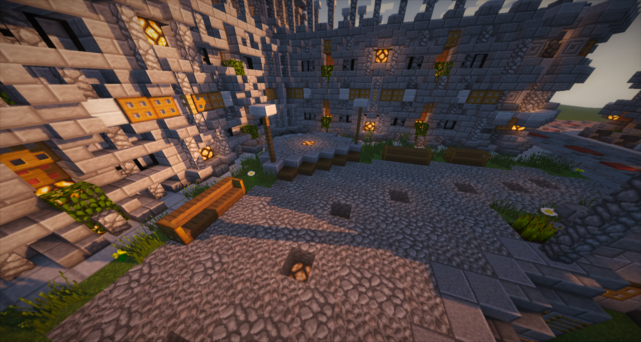 Courtyard | Survival Spawn Minecraft Map