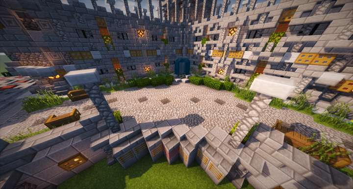 Courtyard | Survival Spawn Minecraft Map
