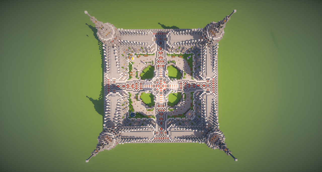 Courtyard | Survival Spawn Minecraft Map