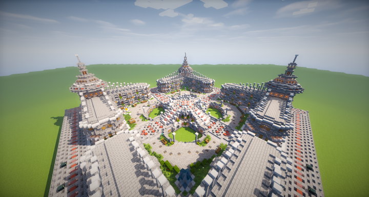 Courtyard | Survival Spawn Minecraft Map
