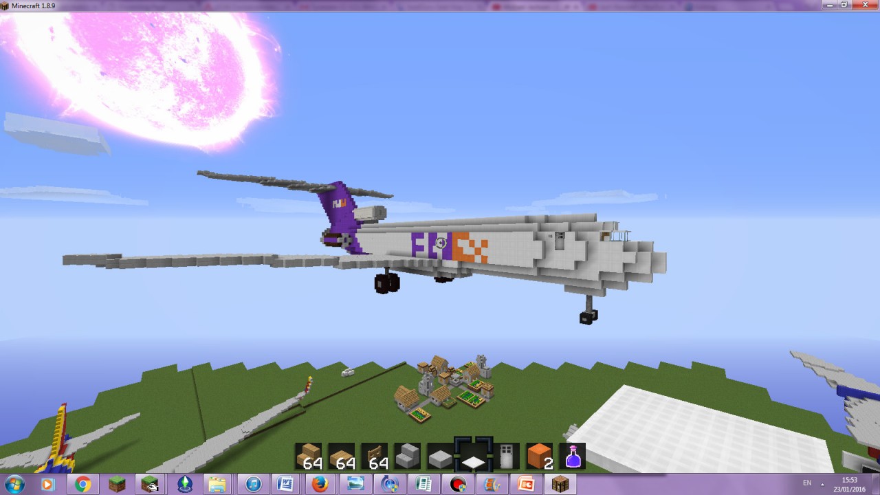 FedEx Boeing 727 Minecraft Map
