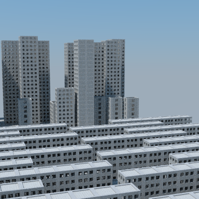 Simple High Density Living Minecraft Map