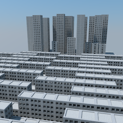 Simple High Density Living Minecraft Map