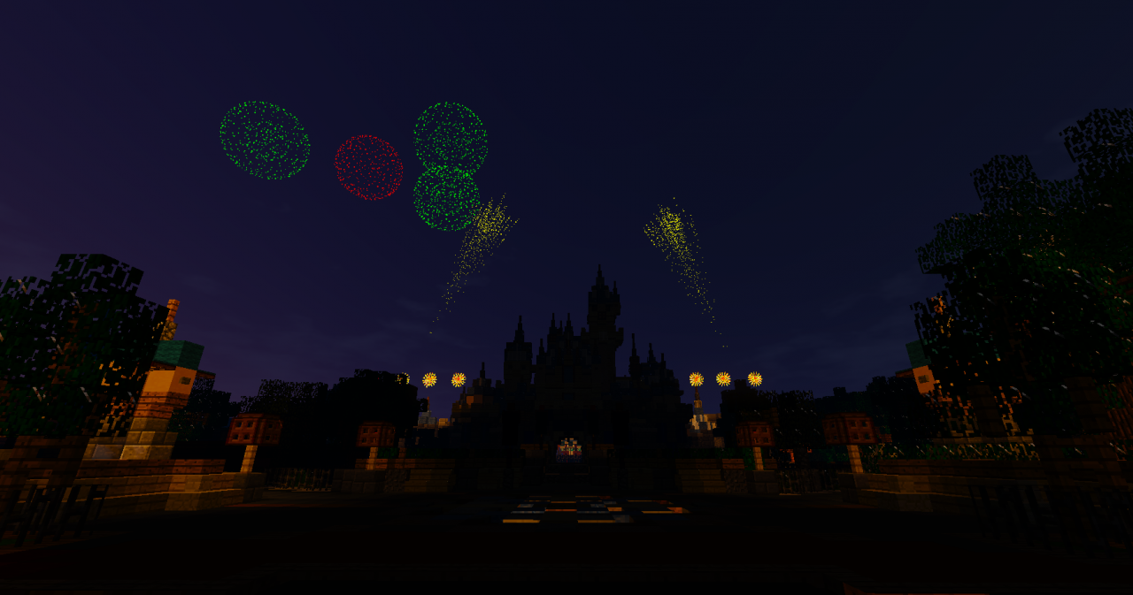 DIsneyland Forever! (Massive Firework Display Recreation, Music sync) Playing tonight! Minecraft Map