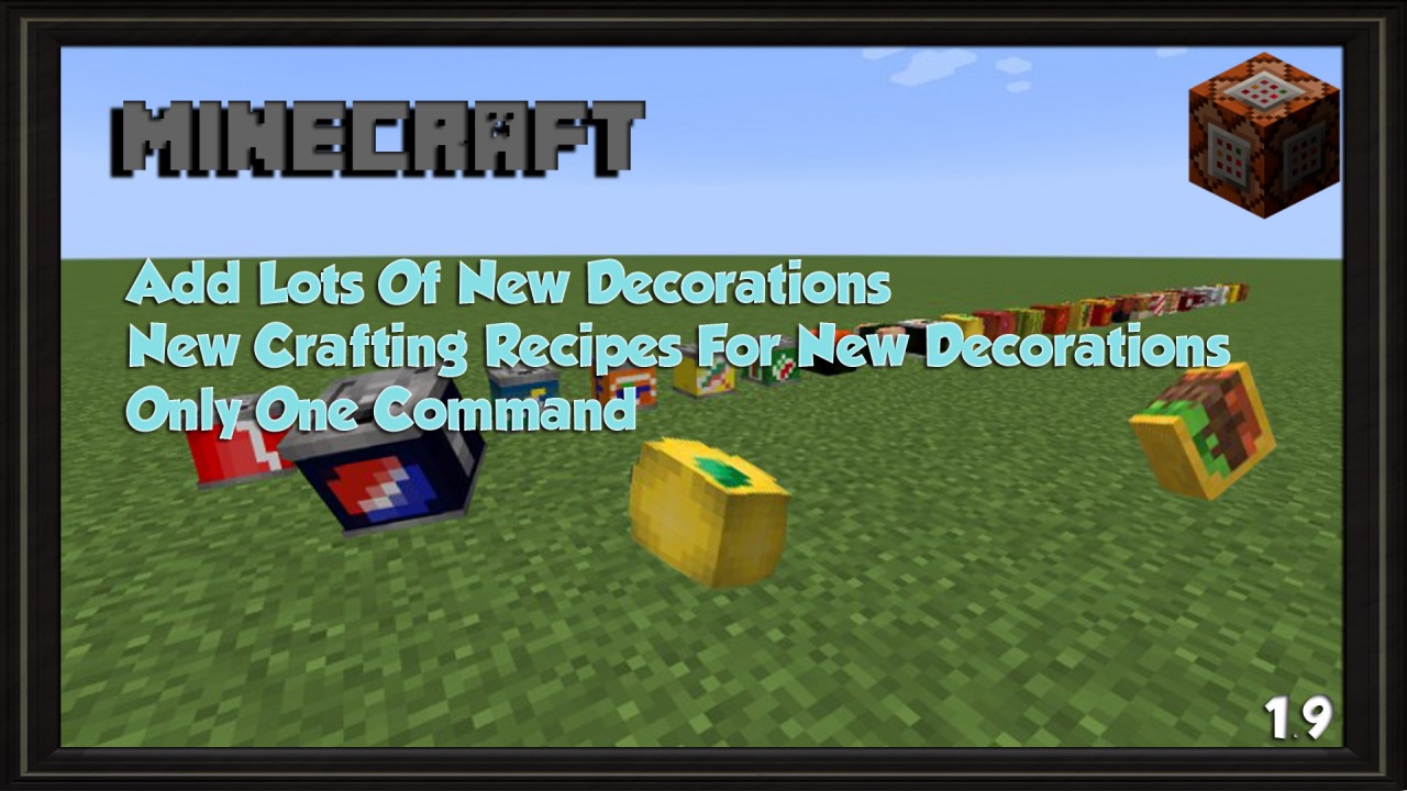 More Decoration Only One Command [1.9][15W49B] ~ thvardhan Minecraft Map