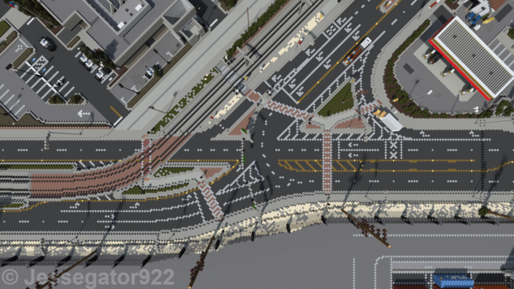 Olive Ave and Stockton Way Intersection | Mission Point | OR Minecraft Map