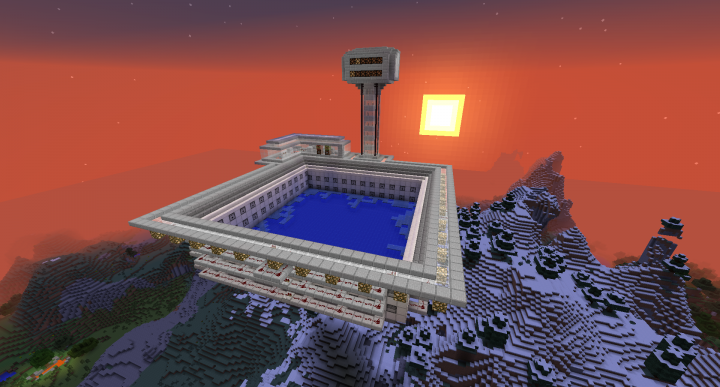 Vanilla Automatic Ice Tank Minecraft Map
