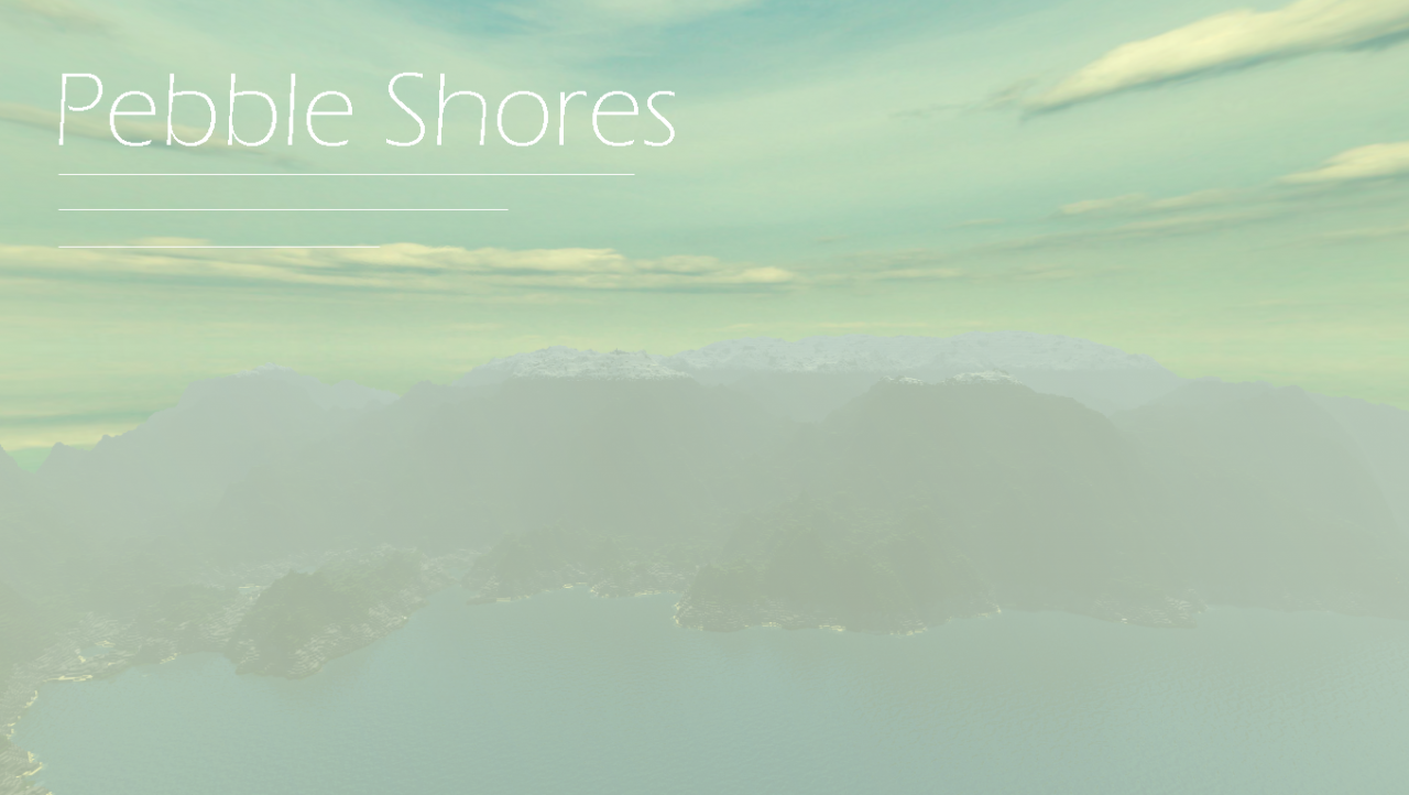 Pebble Shores Minecraft Map