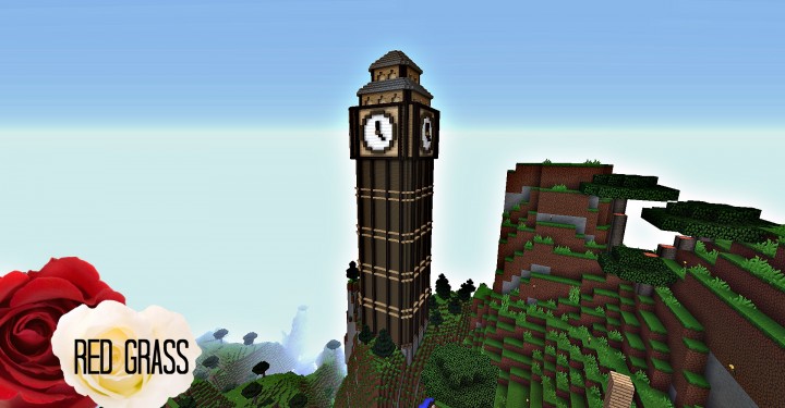 Red Grass Minecraft Map