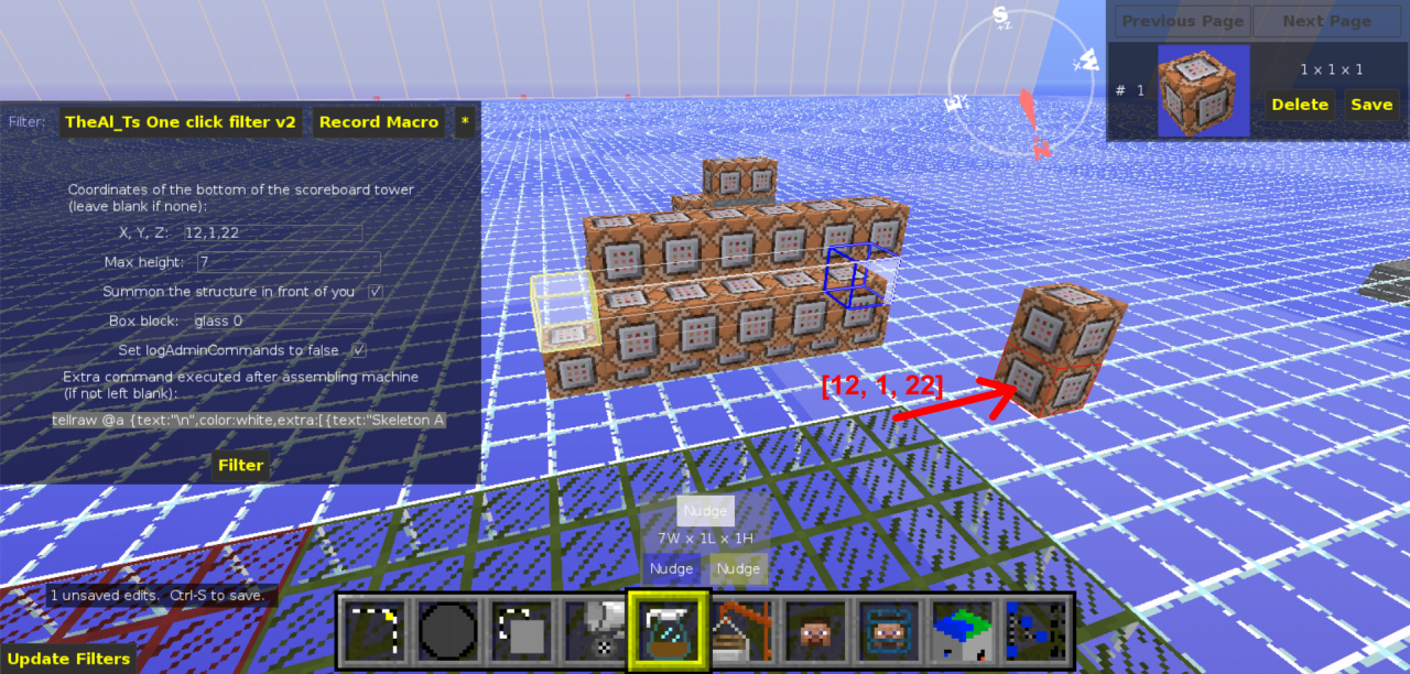 One-click MCEdit filter that uses /summon instead of /setblock (1.8 ...