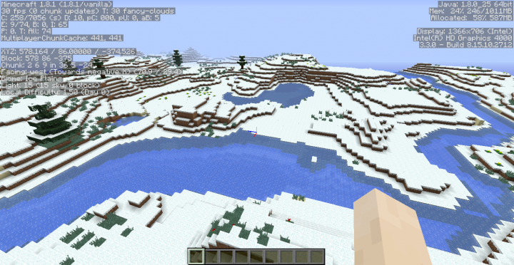 Snow village Minecraft Map
