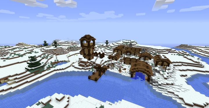 Snow village Minecraft Map