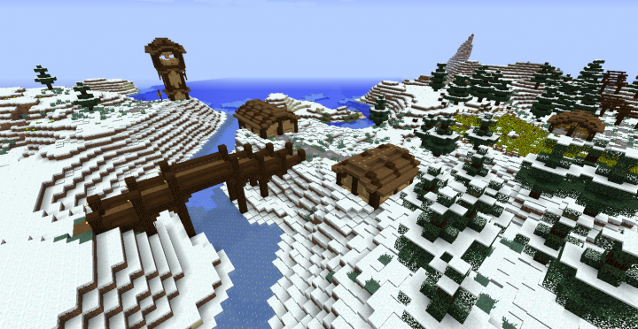 Snow village Minecraft Map