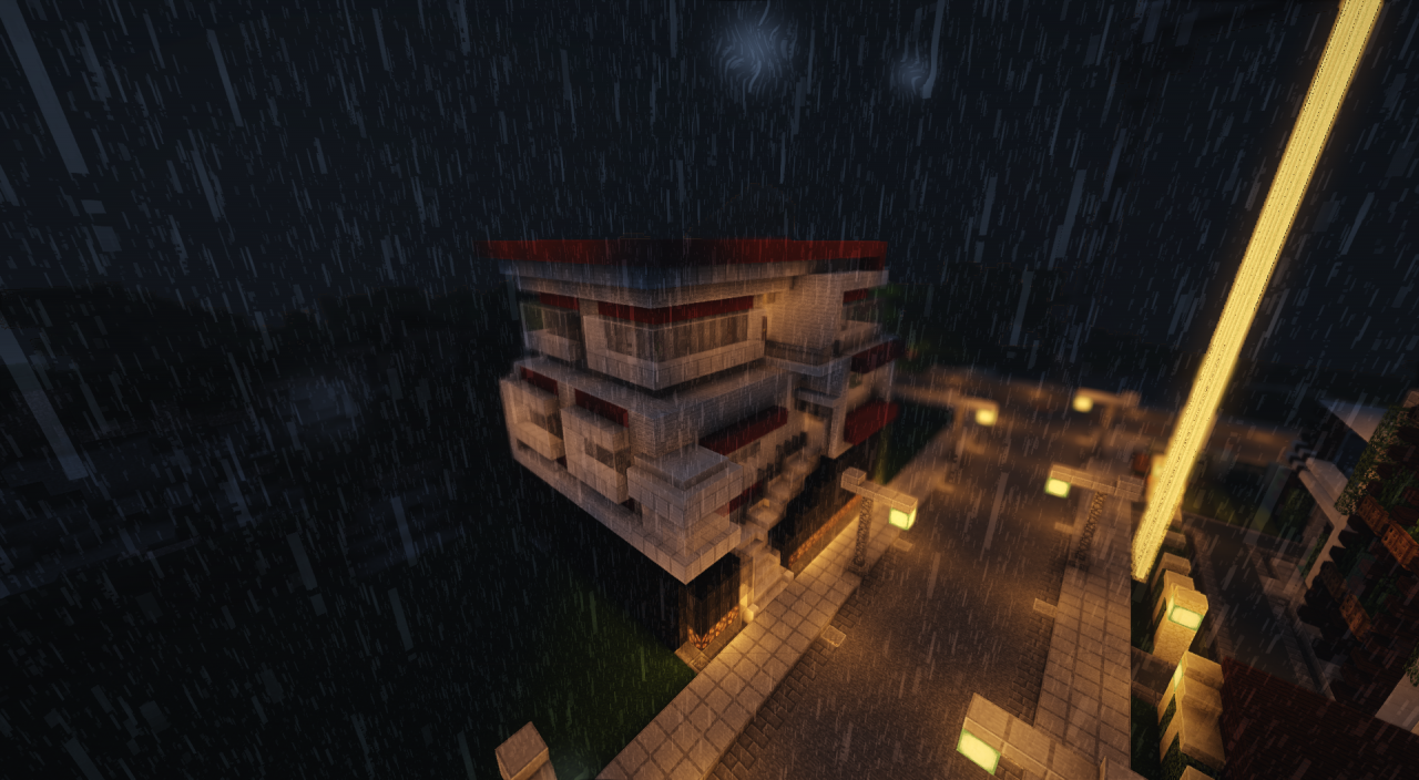 SURVIVAL Realistic Modern Redstone House Minecraft Map
