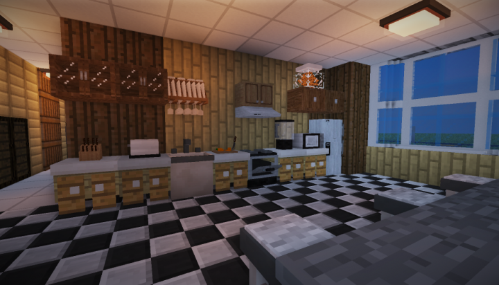 PROJECT: Realistic minecraft. Map: standart house [With Mods] Minecraft Map
