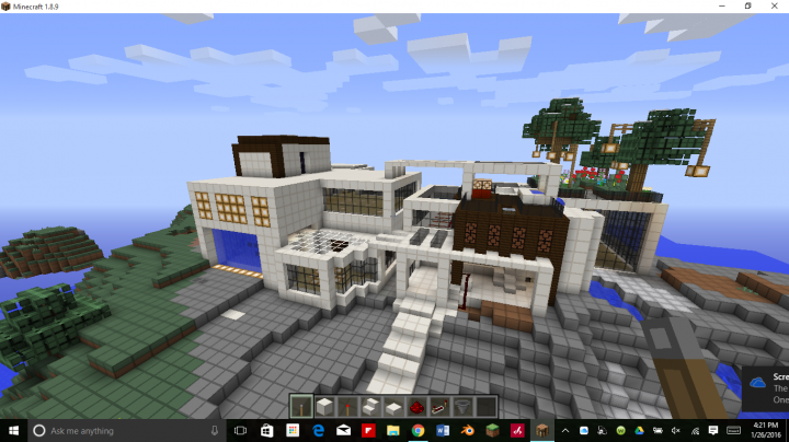 Giant Modern Mansion Minecraft Map
