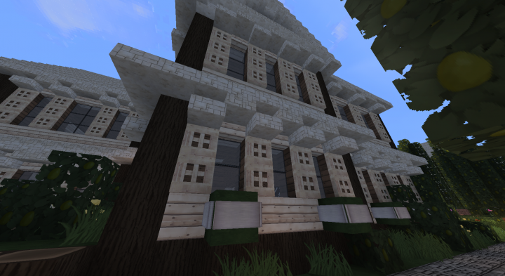 Symmetrical Town Houses Minecraft Map