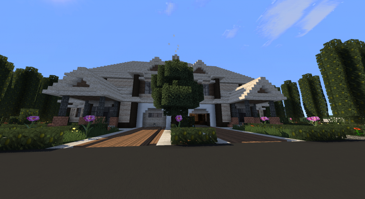 Symmetrical Town Houses Minecraft Map
