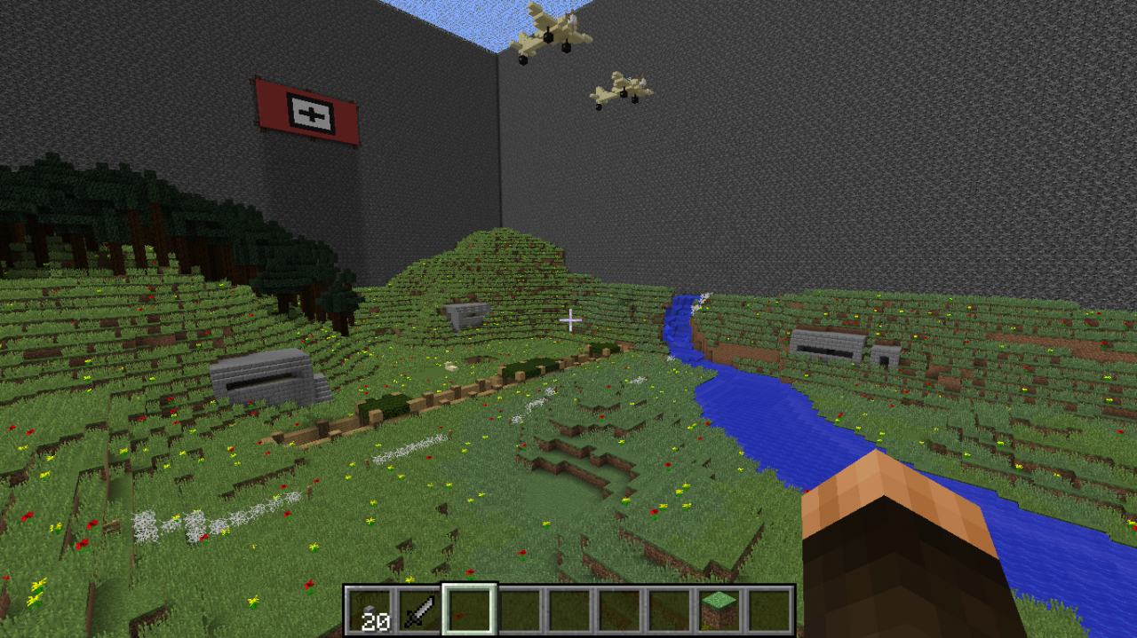 Big WW2 BattleField Map Minecraft Map