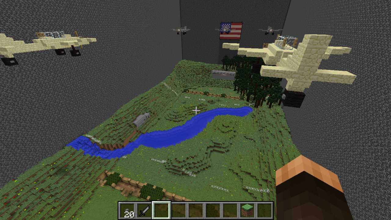 Big WW2 BattleField Map Minecraft Map