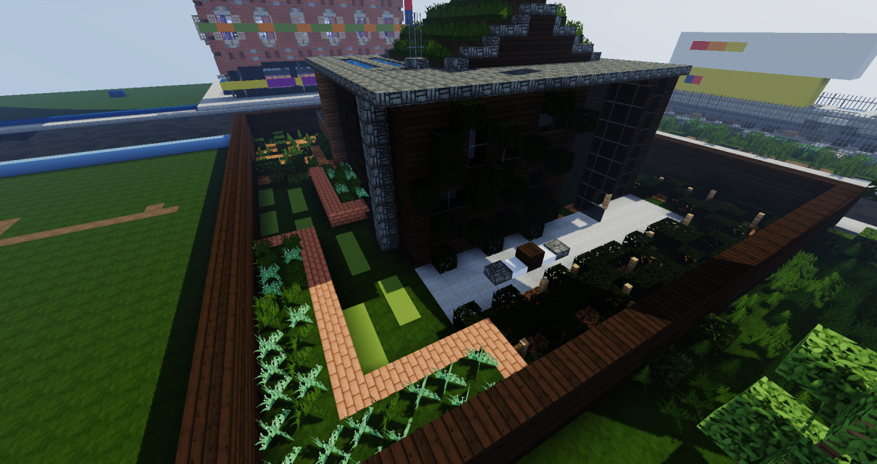 Eco House | Modern House Minecraft Map