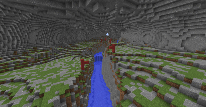 City in the vulcan Minecraft Map