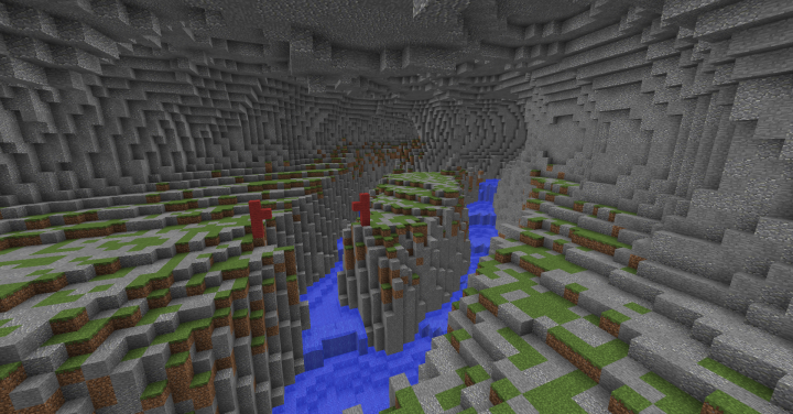 City in the vulcan Minecraft Map