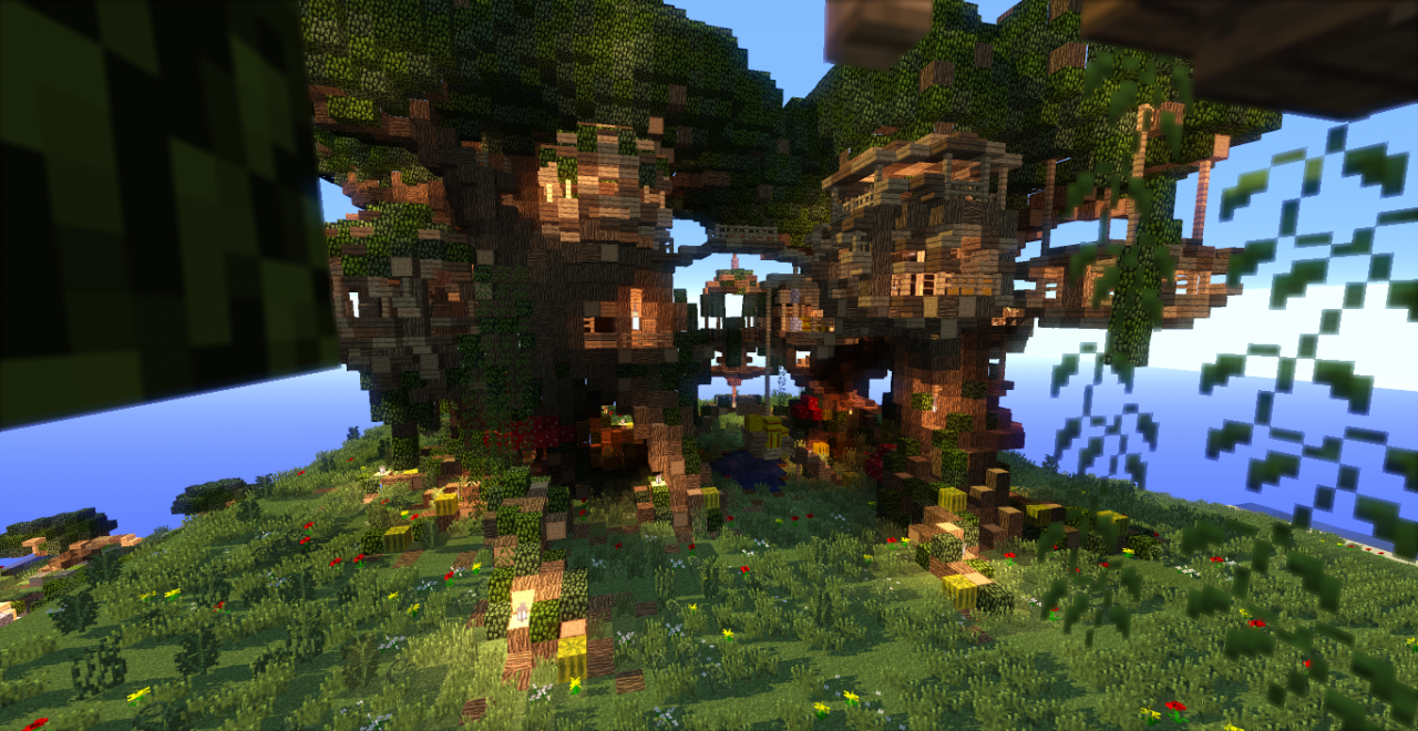 Big tree project / Projet arbre géant Minecraft Map