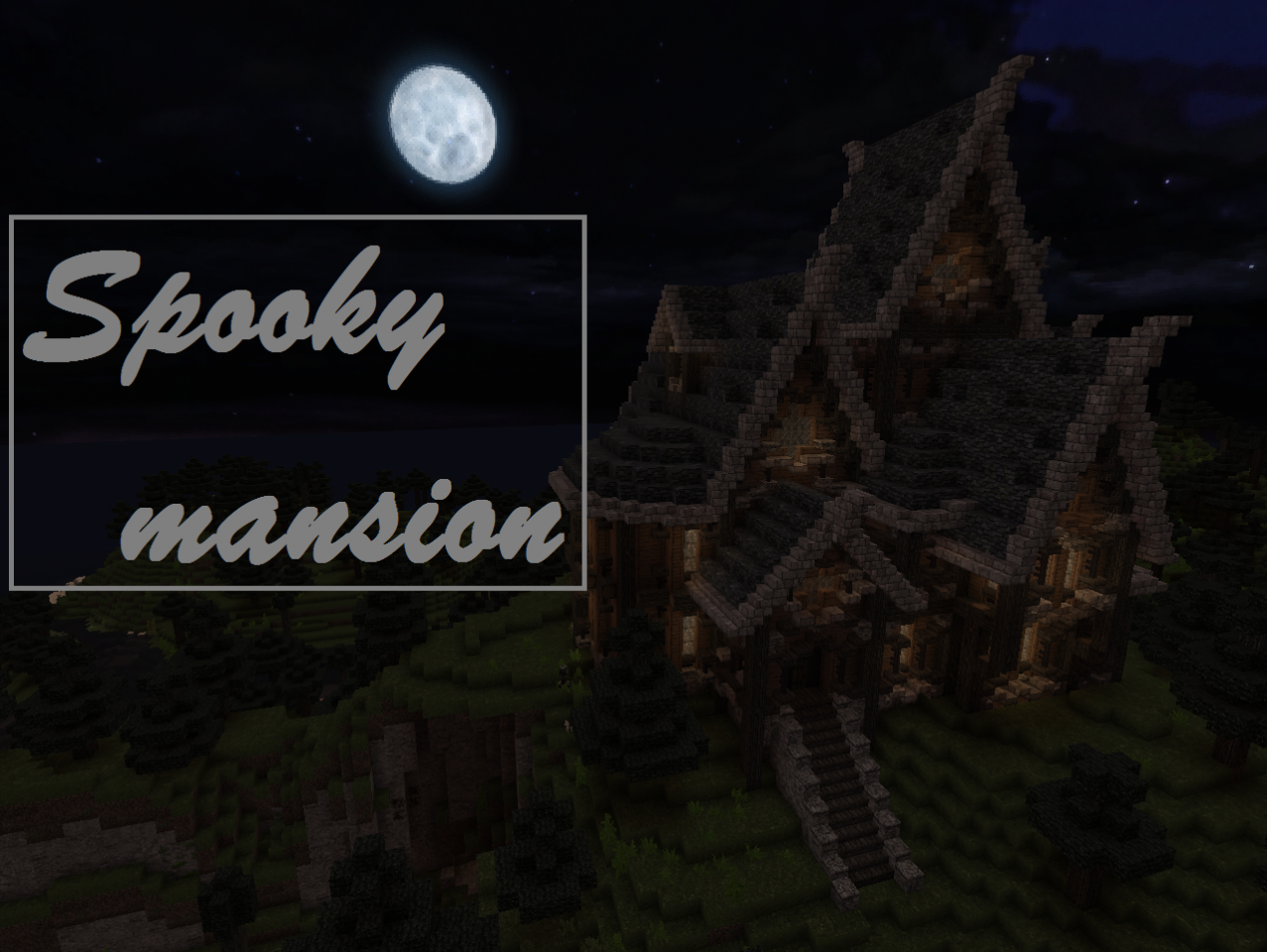 Spooky mansion! Minecraft Map