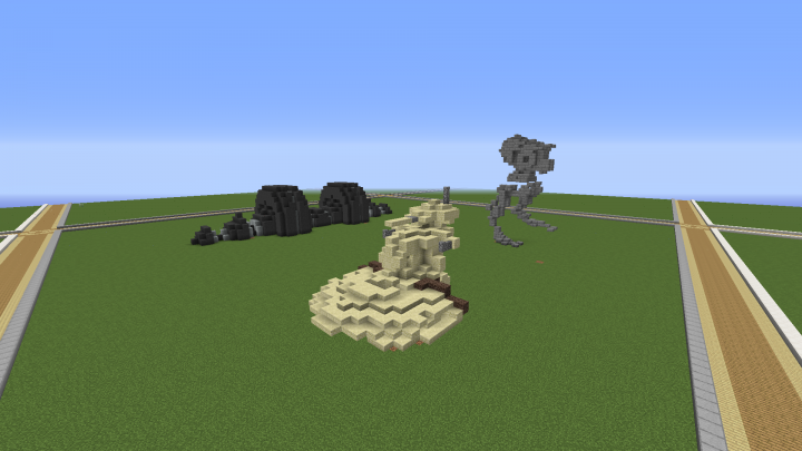 Star wars Hoth Generator AAT Tank and AT ST Minecraft Map