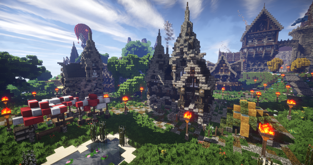 Rebirth - A Medieval Survival Hub Minecraft Map