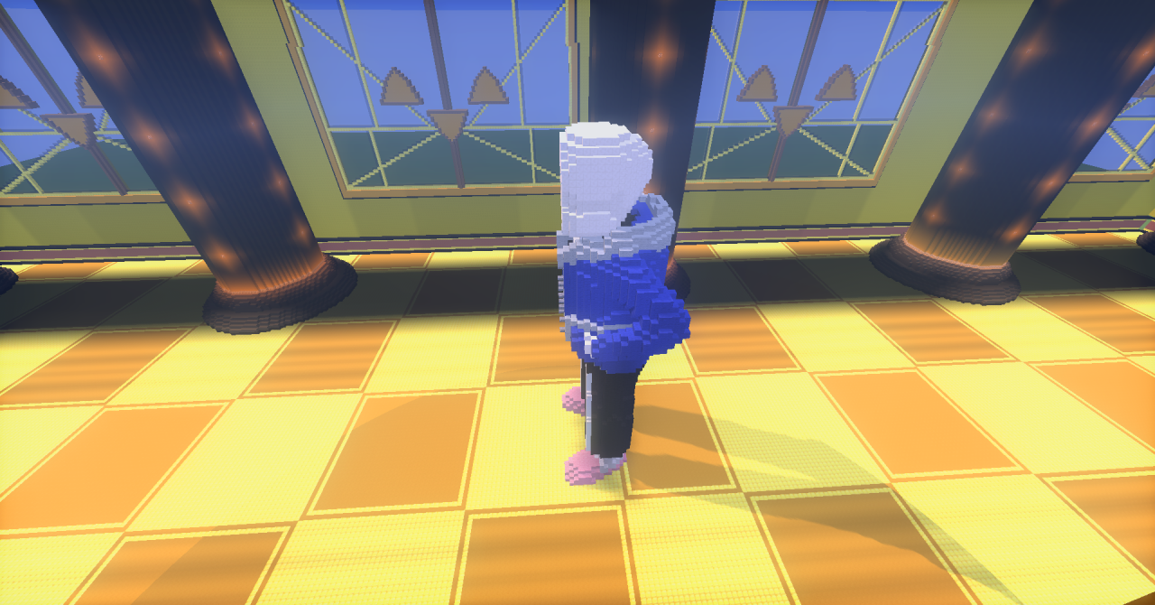 Undertale- Sans in the Judgement Hall Minecraft Map