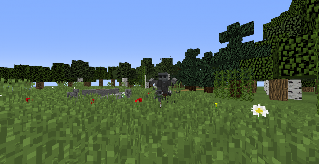 Stone golem boss fight in two commands Minecraft Map