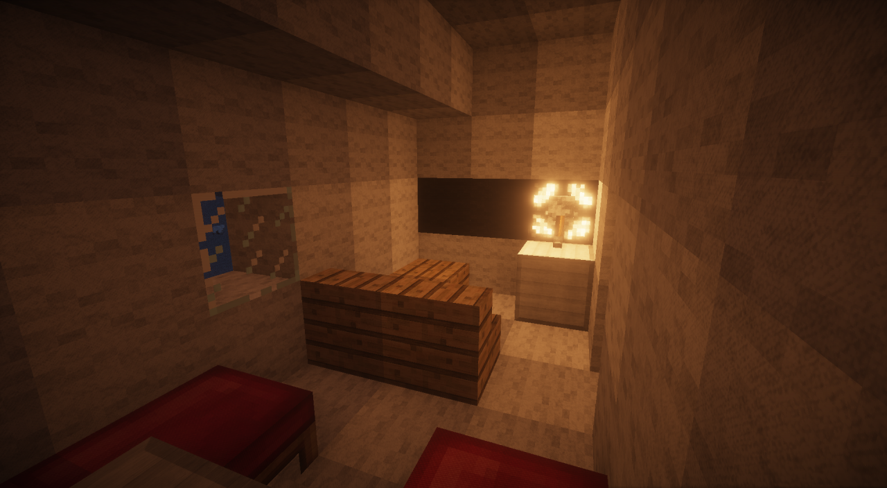 Big Airplane with First Class & Private rooms. Minecraft Map