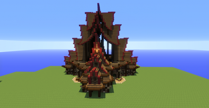 Chinese temple Minecraft Map