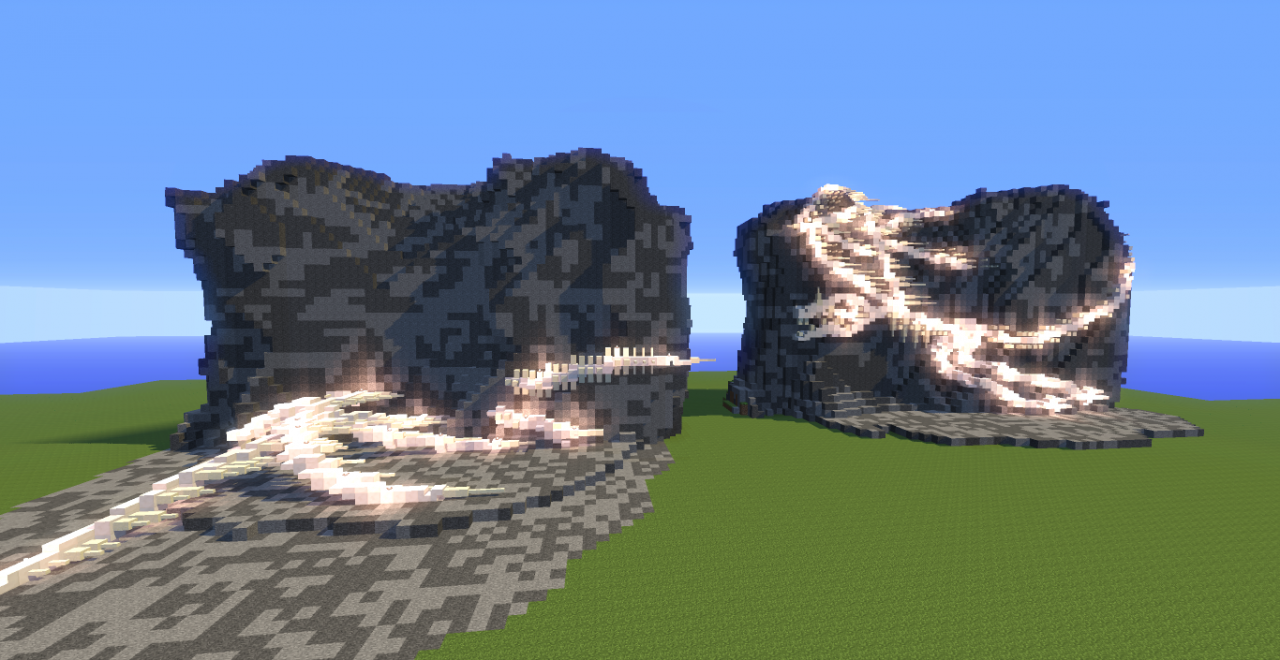 Skeletal dragon Minecraft Map