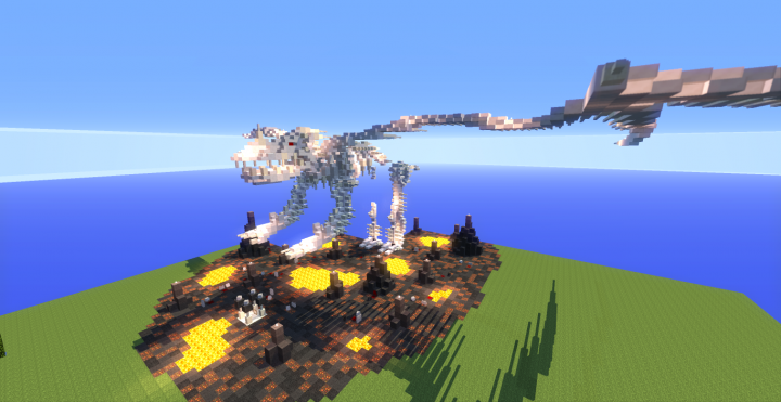 Skeletal dragon Minecraft Map